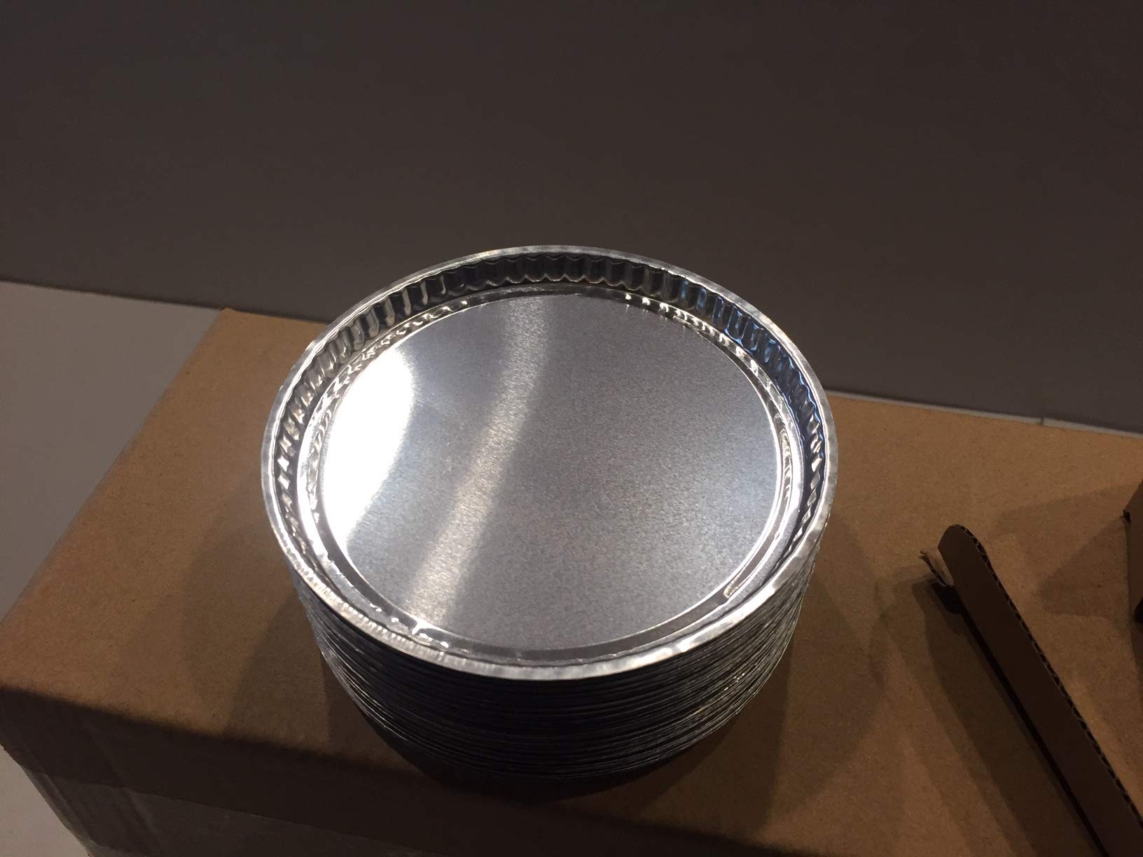 Mettler Style 90mm Disposable Aluminum Weighing Dish/Pans for Moisture Analyzers - 100 Weighing Pans by Nevada Weighing™ Brand