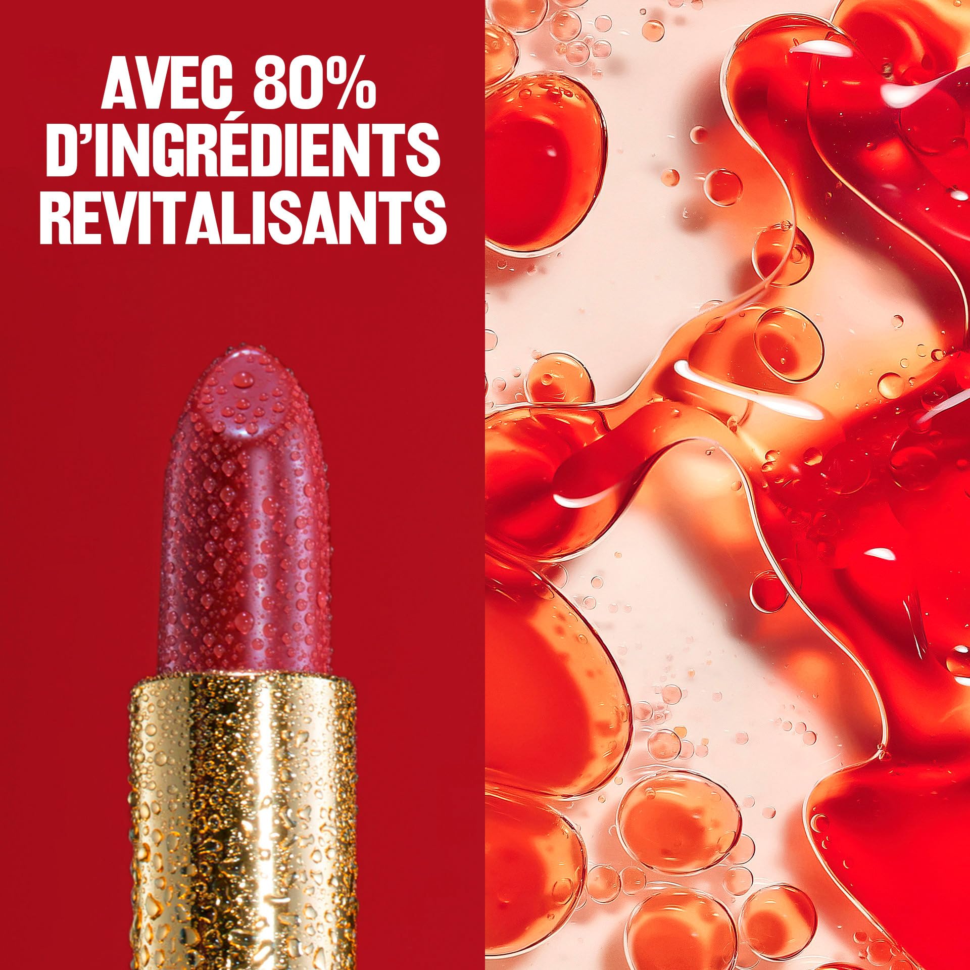 Lipstick by Revlon, Super Lustrous Lipstick, High Impact Lipcolor with Moisturizing Creamy Formula, Infused with Vitamin E and Avocado Oil, 720 Fire and Ice