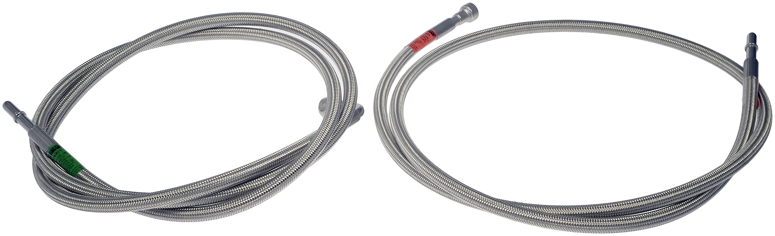 Dorman 819-821 Front Flexible Stainless Steel Braided Fuel Line Compatible with Select Cadillac/Chevrolet/GMC Models (OE FIX)