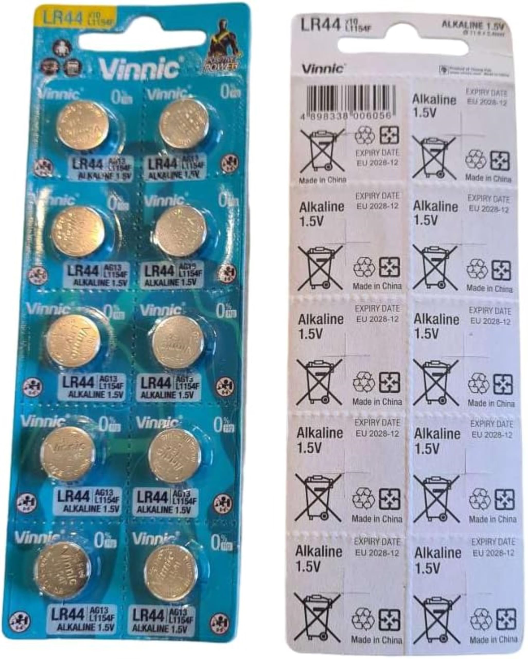 Pack de 10 batterys for L1154F