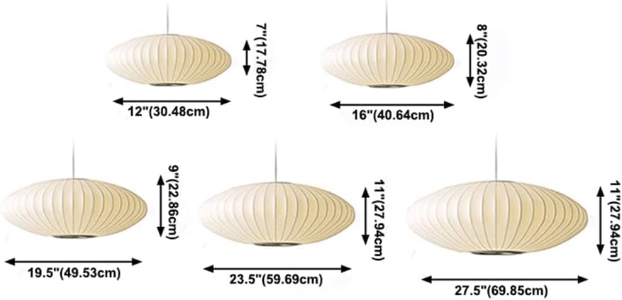 Chandeliers Round Lantern Restaurant Chandelier, Lamps Suspension Lamp Ceiling Lamp Hanging Lamp Ceiling Lighting Designer Bubble Saucer Single Head Flat Scoop Cocoon Japanese Style