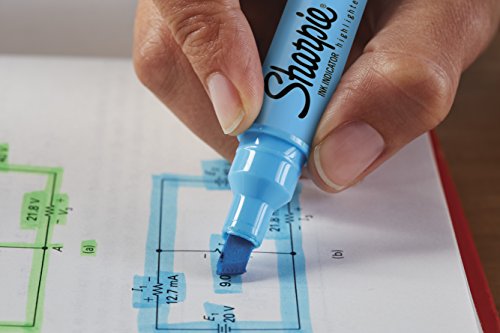 Sharpie Ink Indicator Tank Highlighters, Chisel Tip, Assorted Fluorescent, 4 Count (2021244)