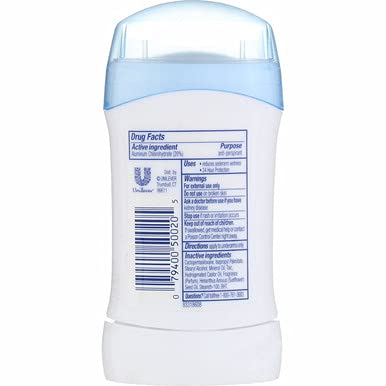 Dove Deodorant Powder Invisible Solid 1.6oz (2 Pack)