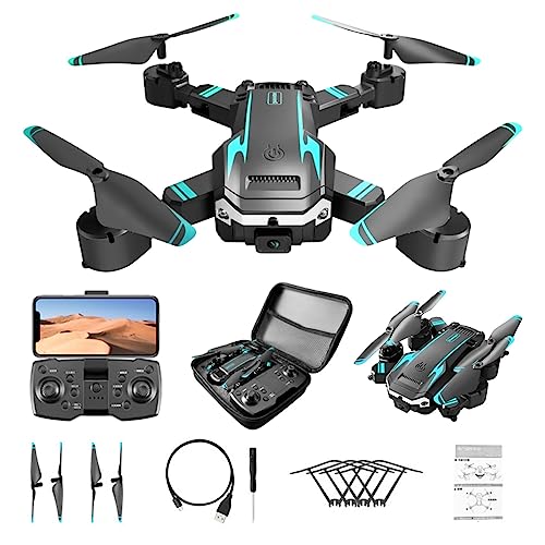 Drone with HD Dual Camera- FPV Camera Drones with Carrying Case, Foldable Drone Remote Control Gifts RC Quadcopter for Boys Girls- Headless Mode, O𝚗e Key Start, Speed Adjustment