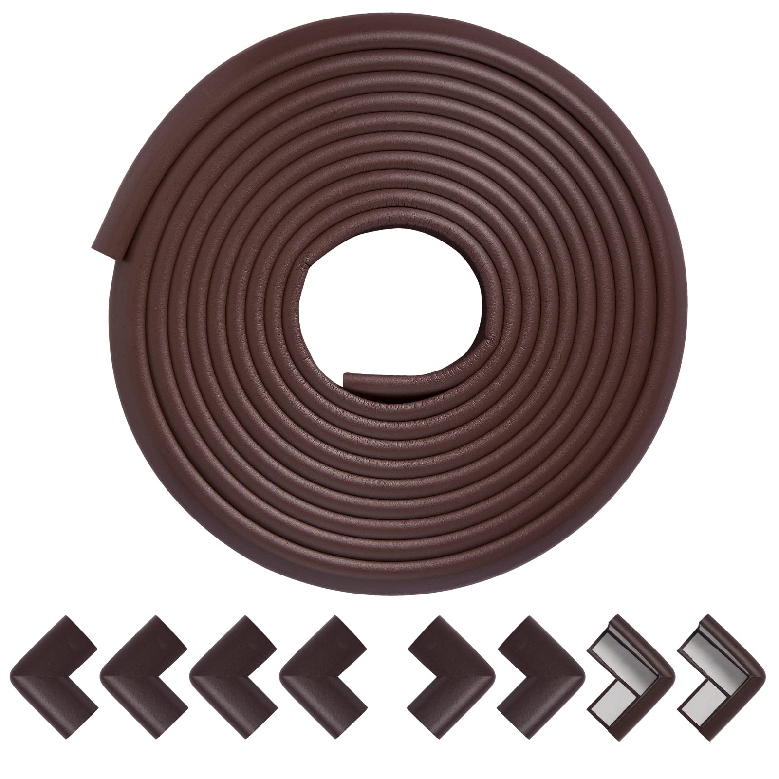 Arinbeb Foam Corner Protector Edge and Corner Guard, with 19 feet Length Foam Safety Bumpers, Baby Proofing Safety Table Corner Protectors