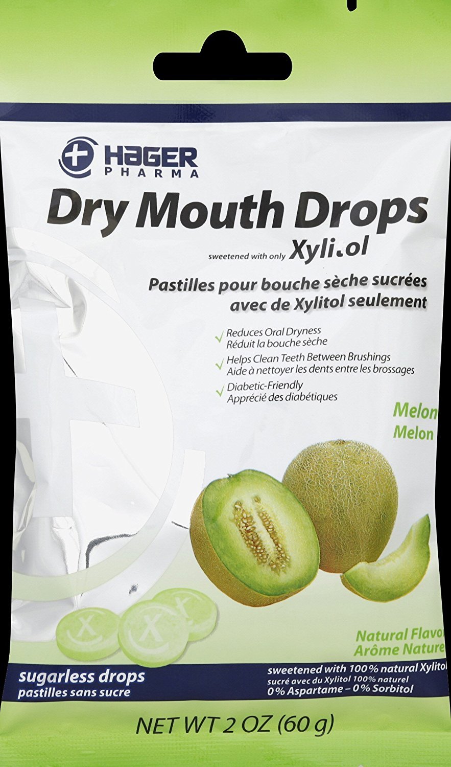 Miradent Dry Mouth Drops Melon 2 Oz