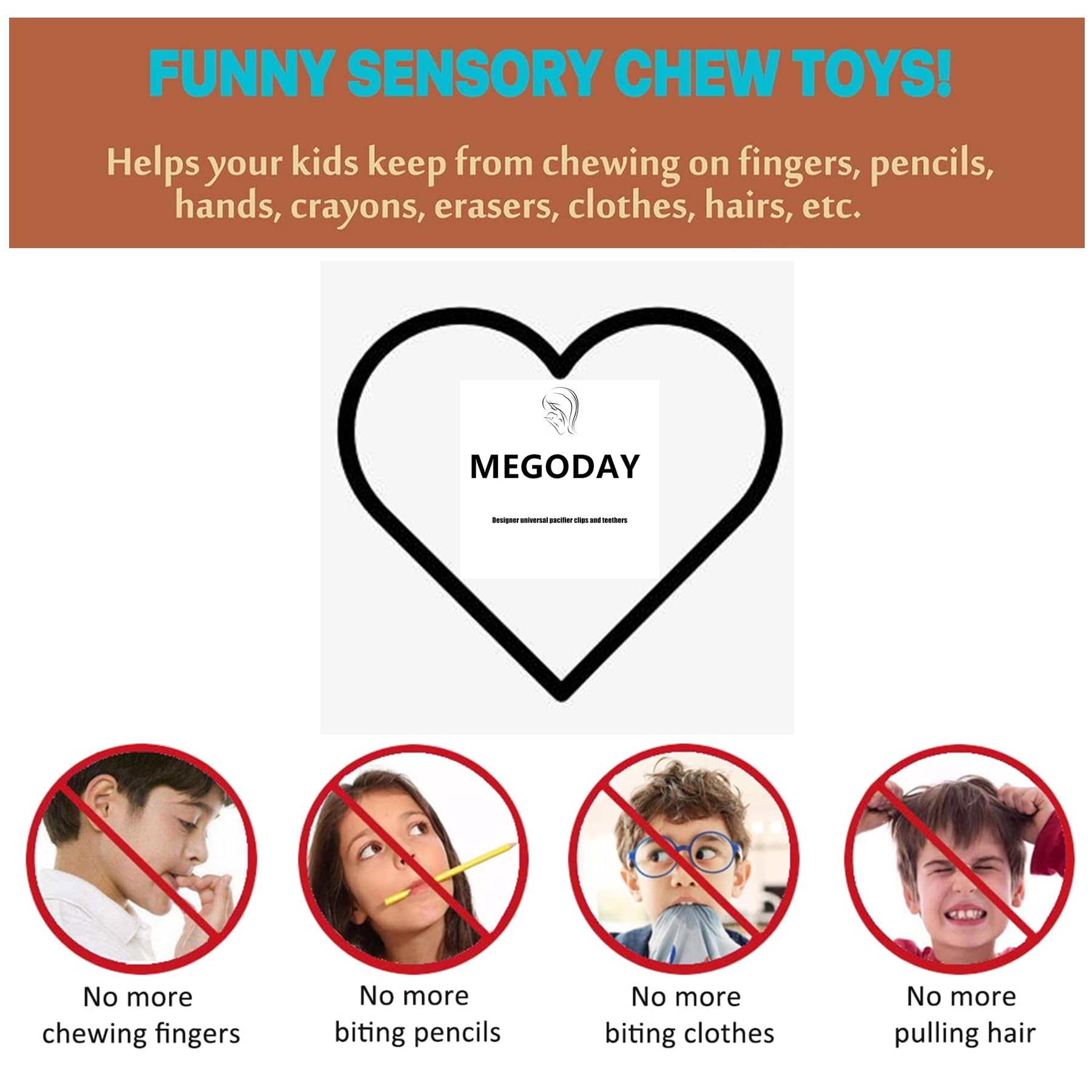 Chew Necklaces for Sensory Kids Adults, Baby Teething Leaf Beads Necklace,Chewy Silicone Leaf Teether BPA-Free,1 Pack