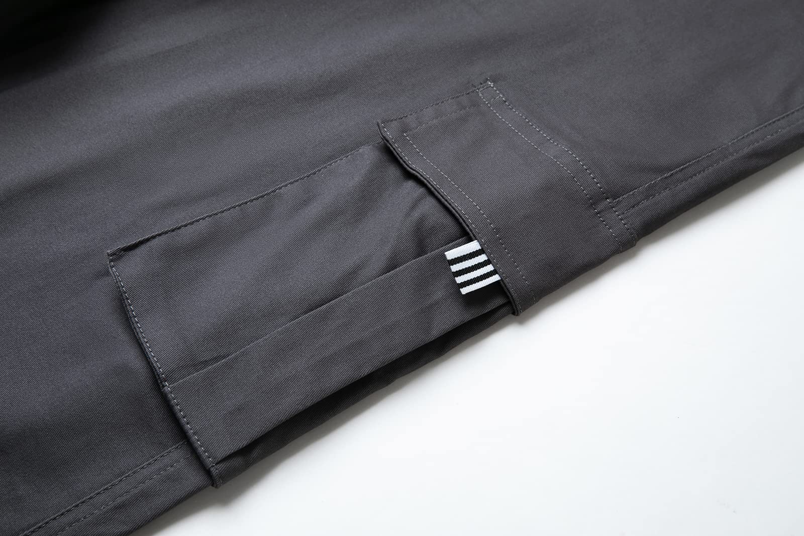 AIFARLD Men's Cargo Pants with Pockets Cotton Hiking Sweatpants Casual Athletic Jogger Sports Outdoor Trousers Relaxed Fit Grey
