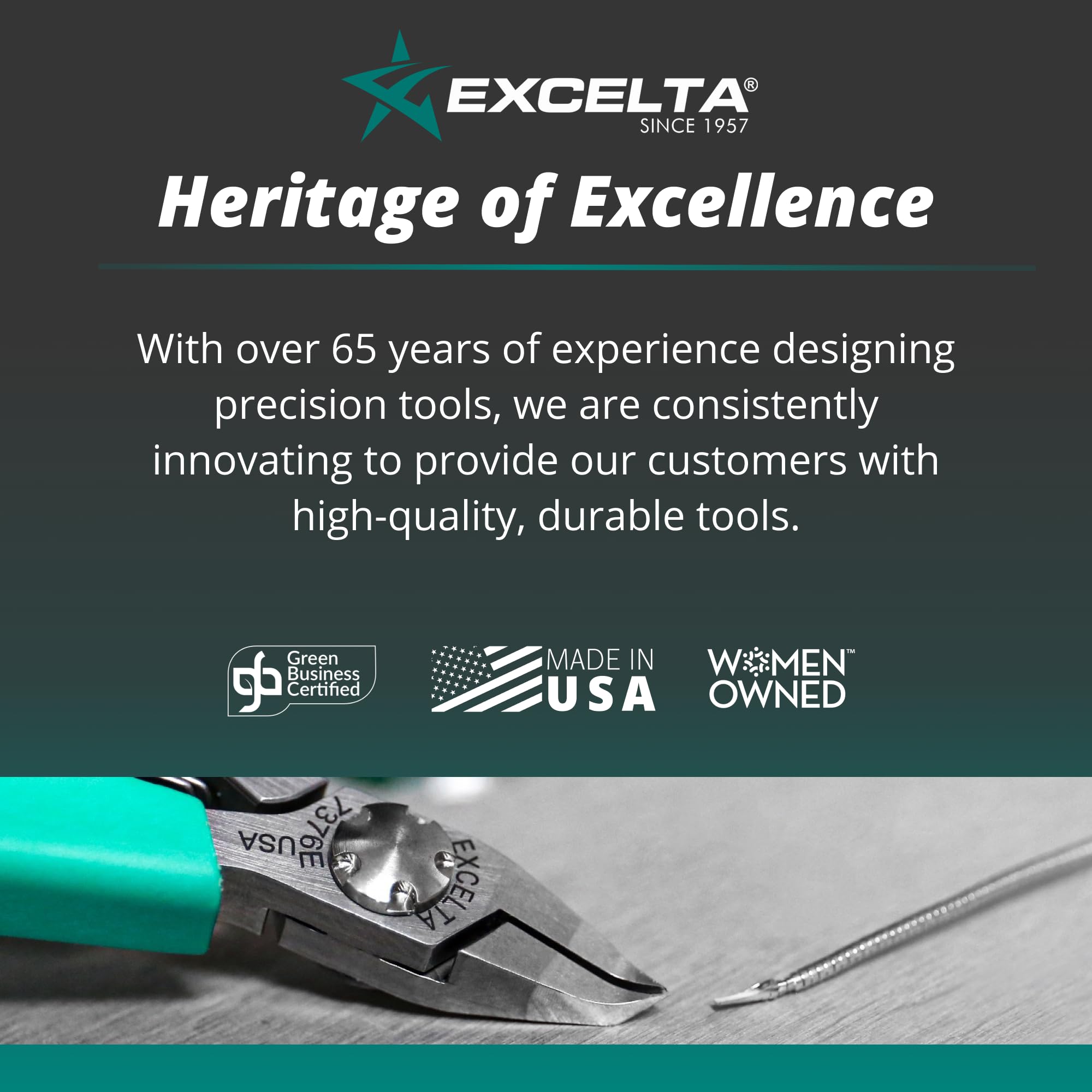 Excelta 5-SA-ET Straight Tapered Ultra-Fine Pointed Tweezers, 4.75 Inch, Ergo-Tweeze Soft Cushioned Grips, Made of Neverust Stainless Steel, Ideal for Microscopy, Professional
