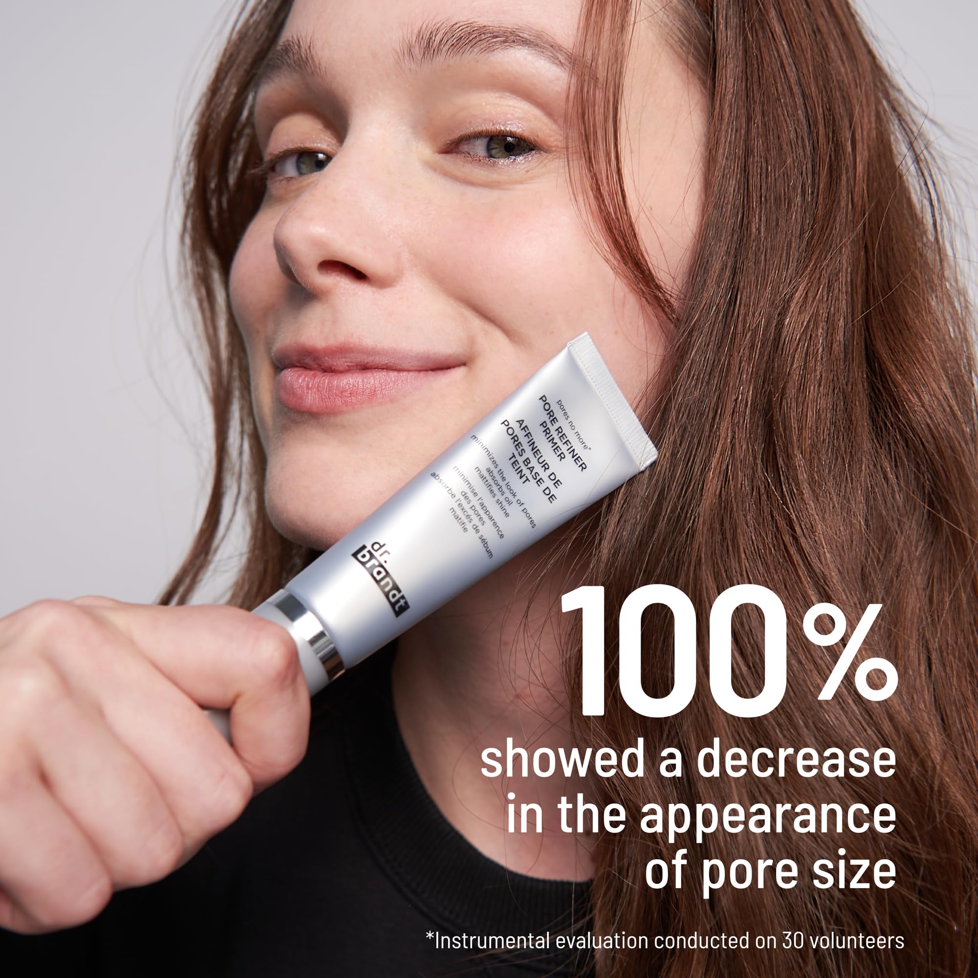 Dr. Brandt Pores No More, Pore Refiner Primer - Instantly Minimizes the Appearance of Pores, Absorbs Oil & Mattifies Shine - 0.5 fl oz