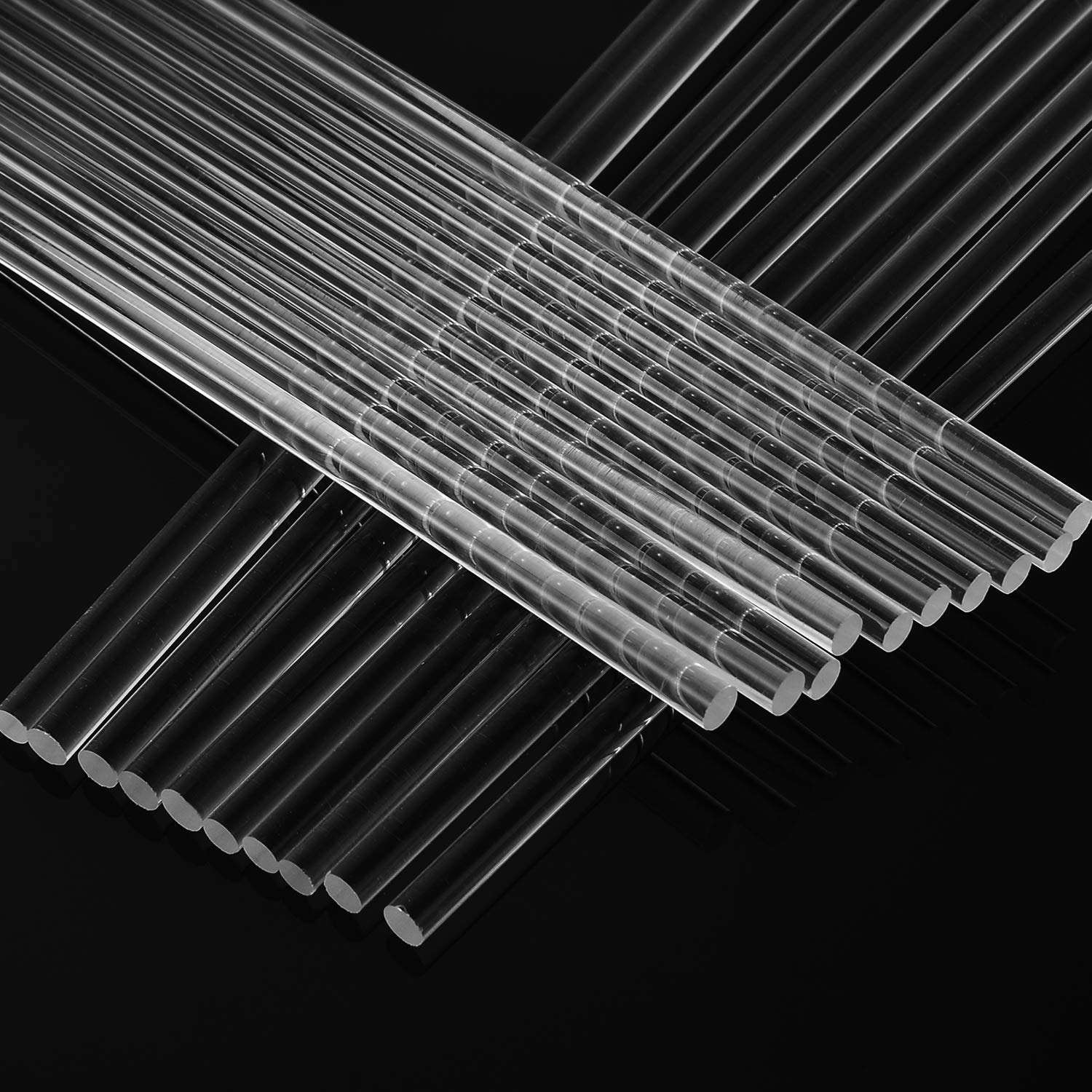 Aenoyo 6 Inch Acrylic Lollipop Sticks Clear Acrylic Rods for Cake Pops Candy (100 Pieces)
