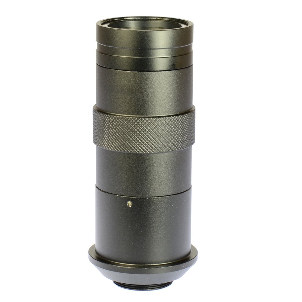 Monocular 8x-100x 43mm-150mm C-Mount Zoom Glass Lens for Industry Lab Microscope Camera