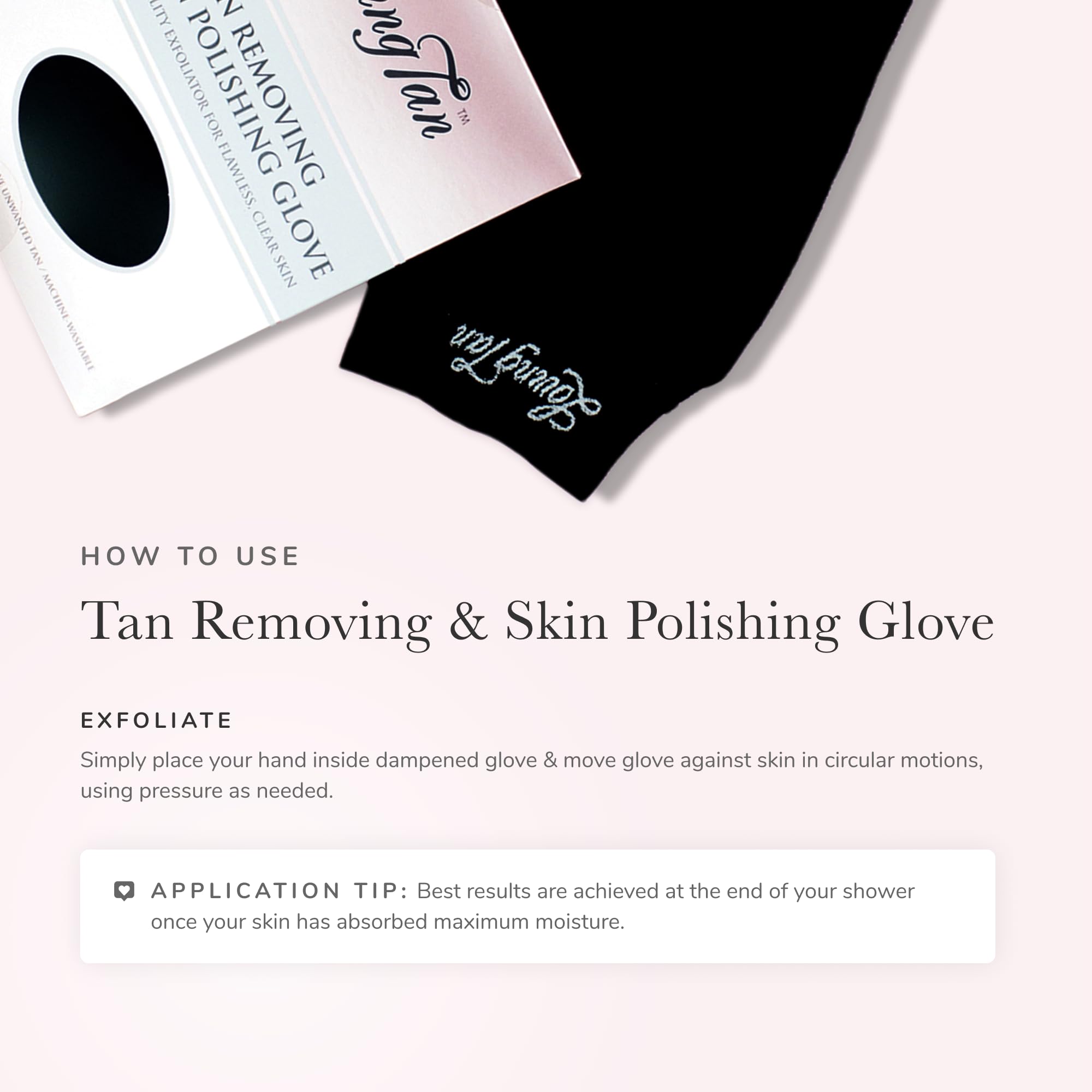 Loving Tan Reusable Self Tanner Removing & Skin Polishing Glove, Exfoliating With Light & Heavy Options, Washable & Durable Design, Suited for All Skin Types - 1 ct.