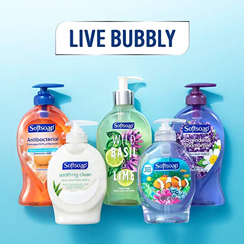 Softsoap Liquid Hand Soap, Wild Basil & Lime, 13 Ounce, 4 Pack
