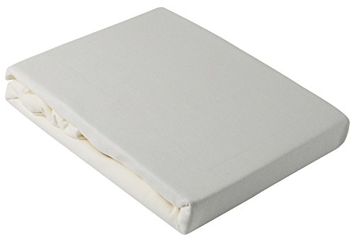 Premium Organic Baby Crib Sheet - 100% Turkish Cotton - Off-White Jersey Knit - Snug Fit, Ultra-Comfy, Clean and Safe Sheets - GOTS Certified - (Natural - Ecru Color)
