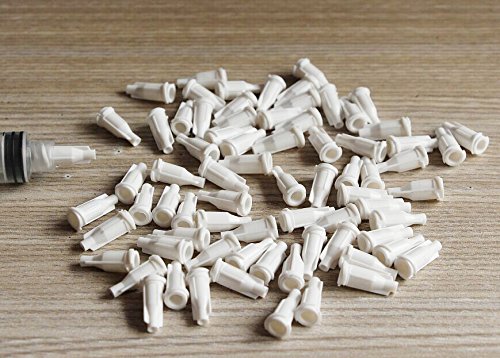 Luer Lock Syringe Tip Caps Screw Threads Dispensing Stop Caps 1000 Pieces (White)
