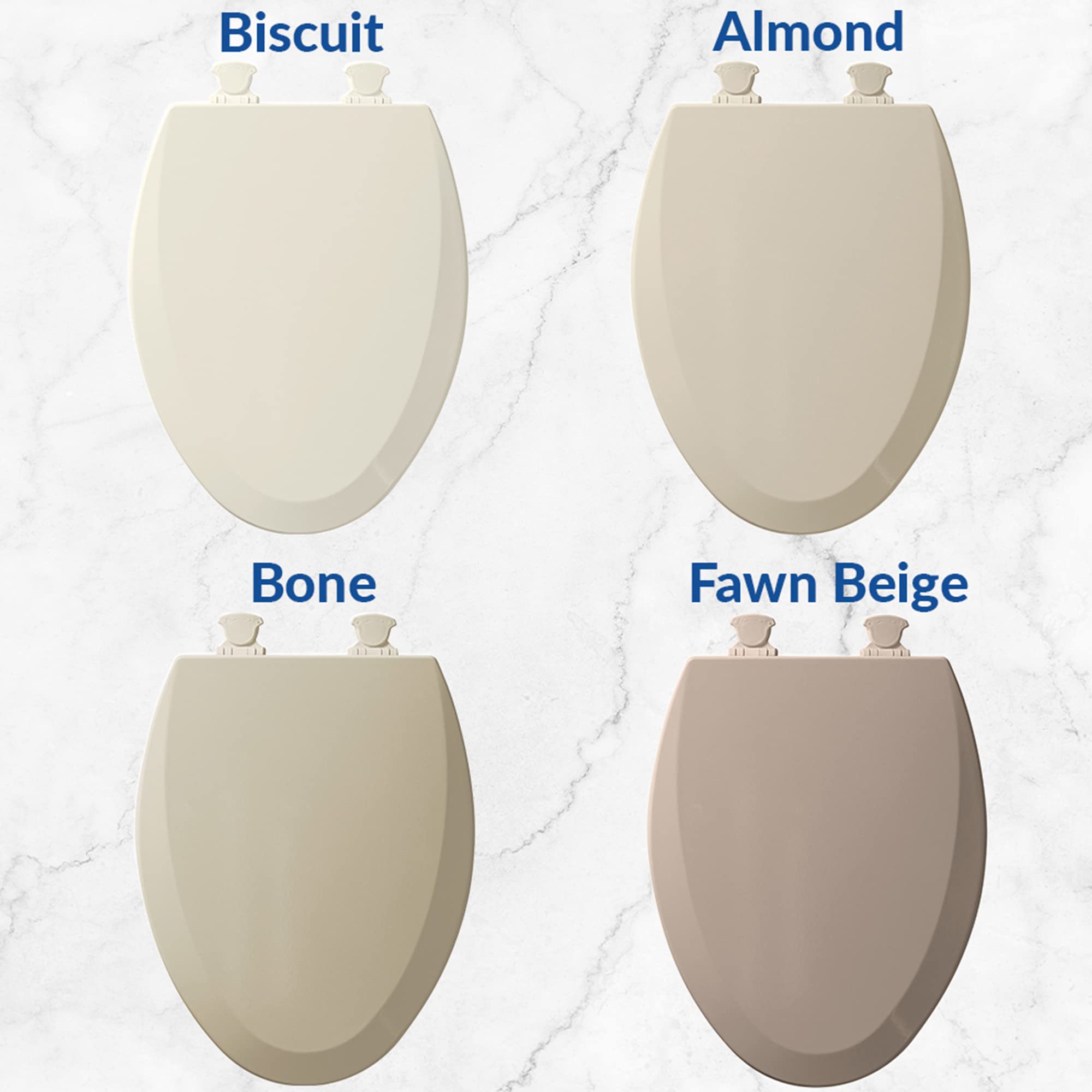 Bio Bidet by Bemis 500EC Toilet Seat with Perfect Fit, Fresh Water Spray, Non-Electric, Easy to Install Bidet, ROUND, Almond