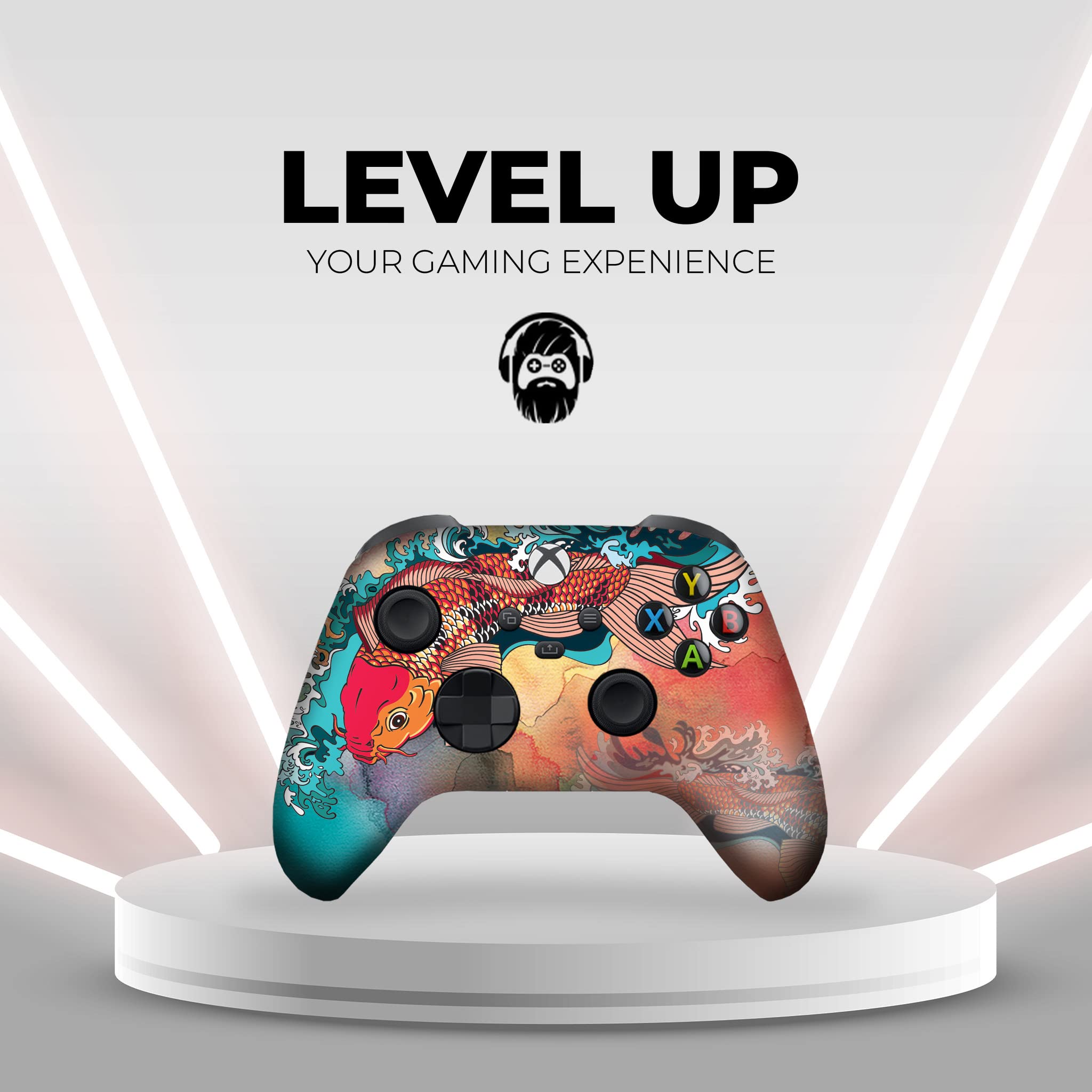 DreamController M Illustrations Custom X-box Controller Wireless compatible with X-box One/X-box Series X/S Proudly Customized in USA with Permanent HYDRO-DIP Printing(NOT JUST A SKIN) (MODDED)
