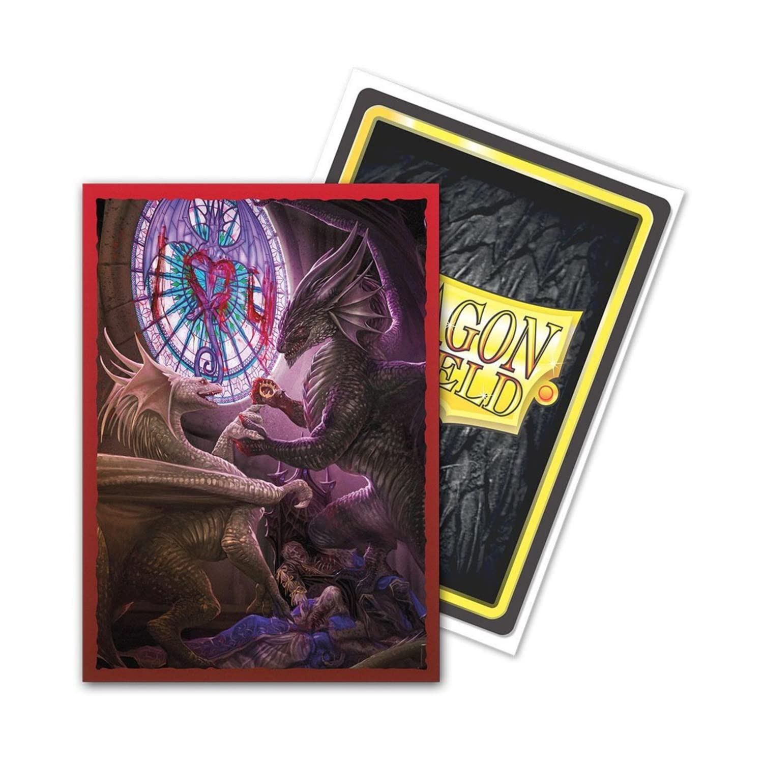 Dragon Shield Standard Size Sleeves – Limited Edition Brushed Art: Valentine Dragons 2022 100CT - Card Sleeves Smooth & Tough - Compatible with Pokemon, Yugioh, & Magic The Gathering – MTG, TCG, OCG