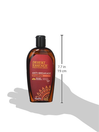 Desert Essence Anti-Breakage Shampoo - 10 Fl Oz - Maxi Hair Plus Biotin - Promotes Breakage Reduction - Provitamin B5 - Saw Palmetto - Essential Enriched Vitamins - Salon Professional Formula