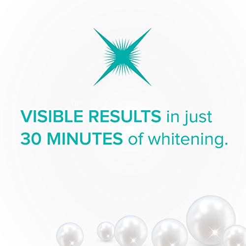 LUSTER PREMIUM WHITE Pearl Infused Pro Light Teeth Whitening System - Fast Whitening Kit with Light, Serum, Rinse, Toothpaste - 4Piece kit
