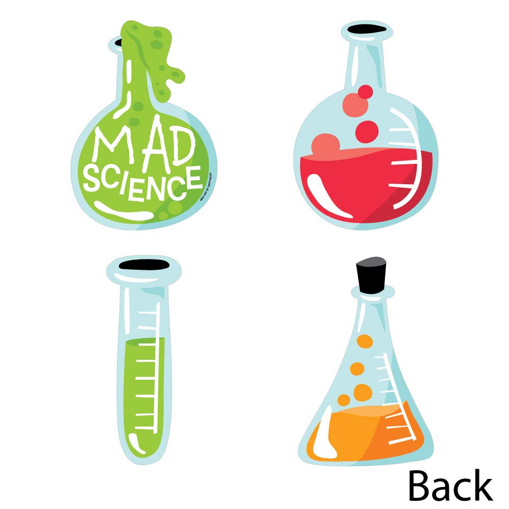 Big Dot of Happiness Scientist Lab - Beaker Test Tube Decorations DIY Baby Shower or Birthday Party Essentials - Set of 20