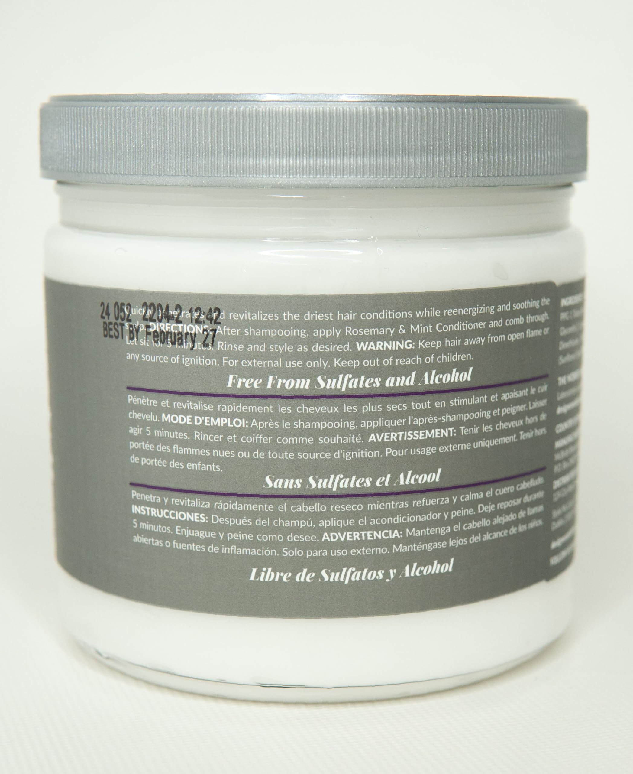 Design Essentials Rosemary & Mint Stimulating Super Moisturizing Conditioner, 32 Ounce Container