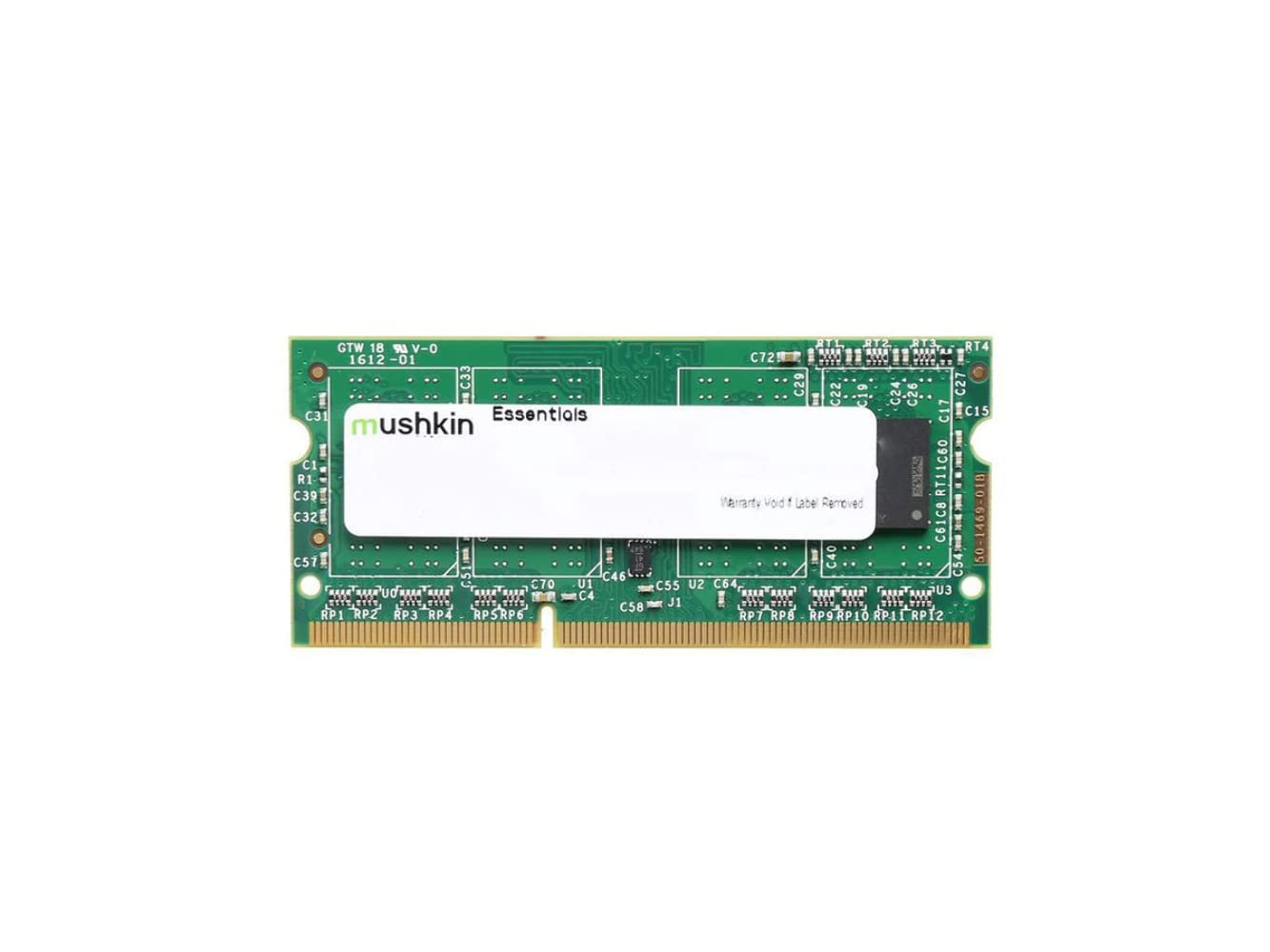 Mushkin Essentials – DDR3 Laptop DRAM – 8GB Memory Single SODIMM – DDR3L-1600MHz (PC3L-12800) CL-11 – 204-pin 1.35LV Notebook RAM – Low-Voltage – (992038)