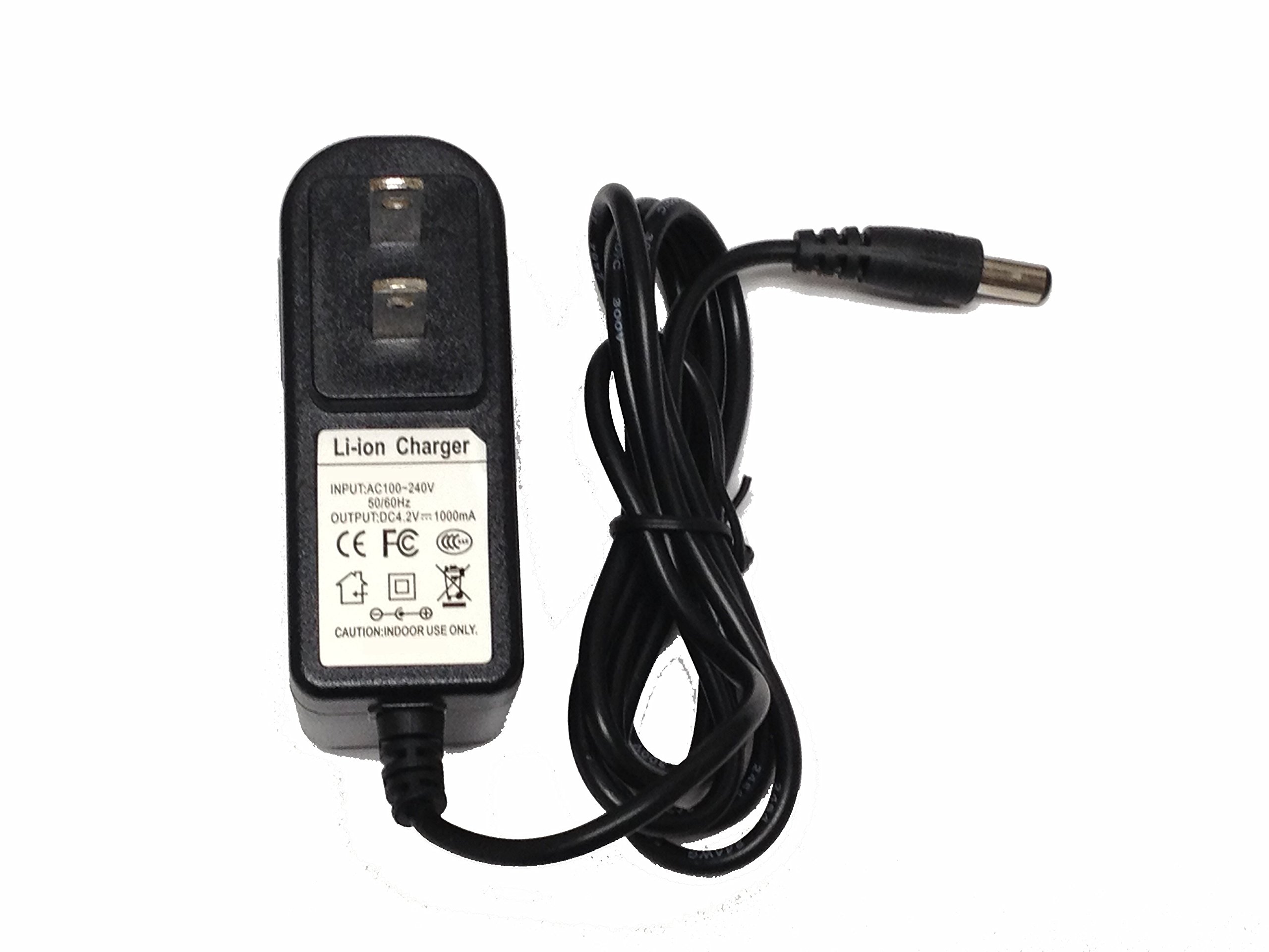 Universal Intelligent Smart Battery Charger for 3.7V Li-ion Packs (4.2V 1000mA Output)