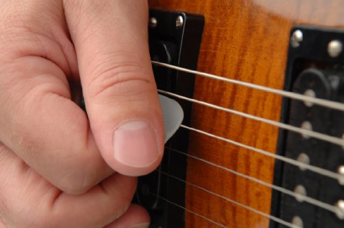D'Addario Accessories Nylflex Guitar Picks - Nylon Guitar Picks with Grip - Great for Vintage Electric Sounds and Acoustic Strumming - 10 pack, Light (.50mm)