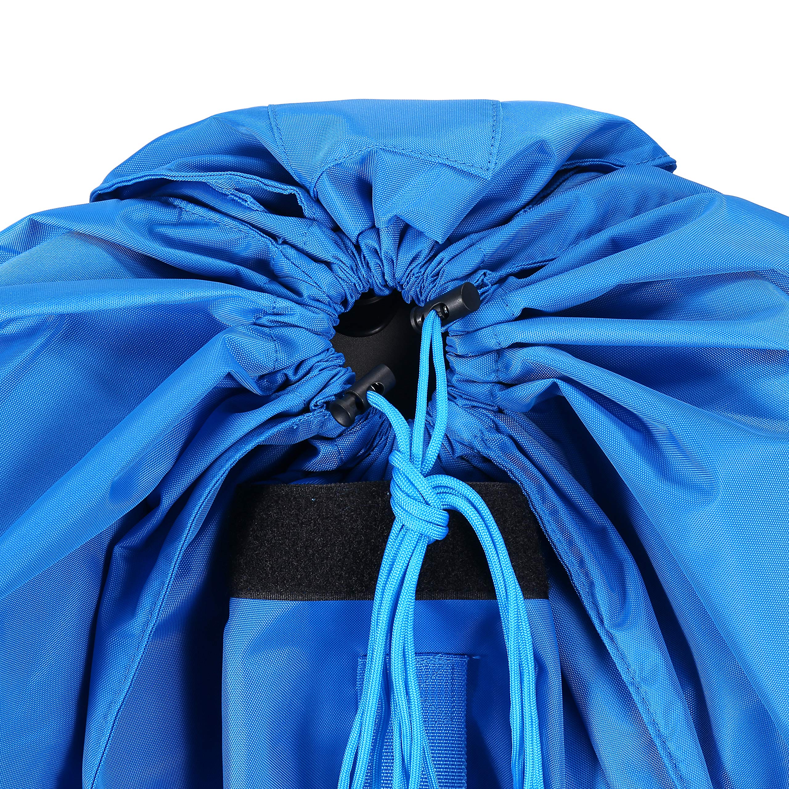 Gate Check PRO XL Double Stroller Bag for Airplane Travel | Extra Large & Ultra Durable Cover | Padded Adjustable Backpack Shoulder Straps | Easy Carrying - Blue