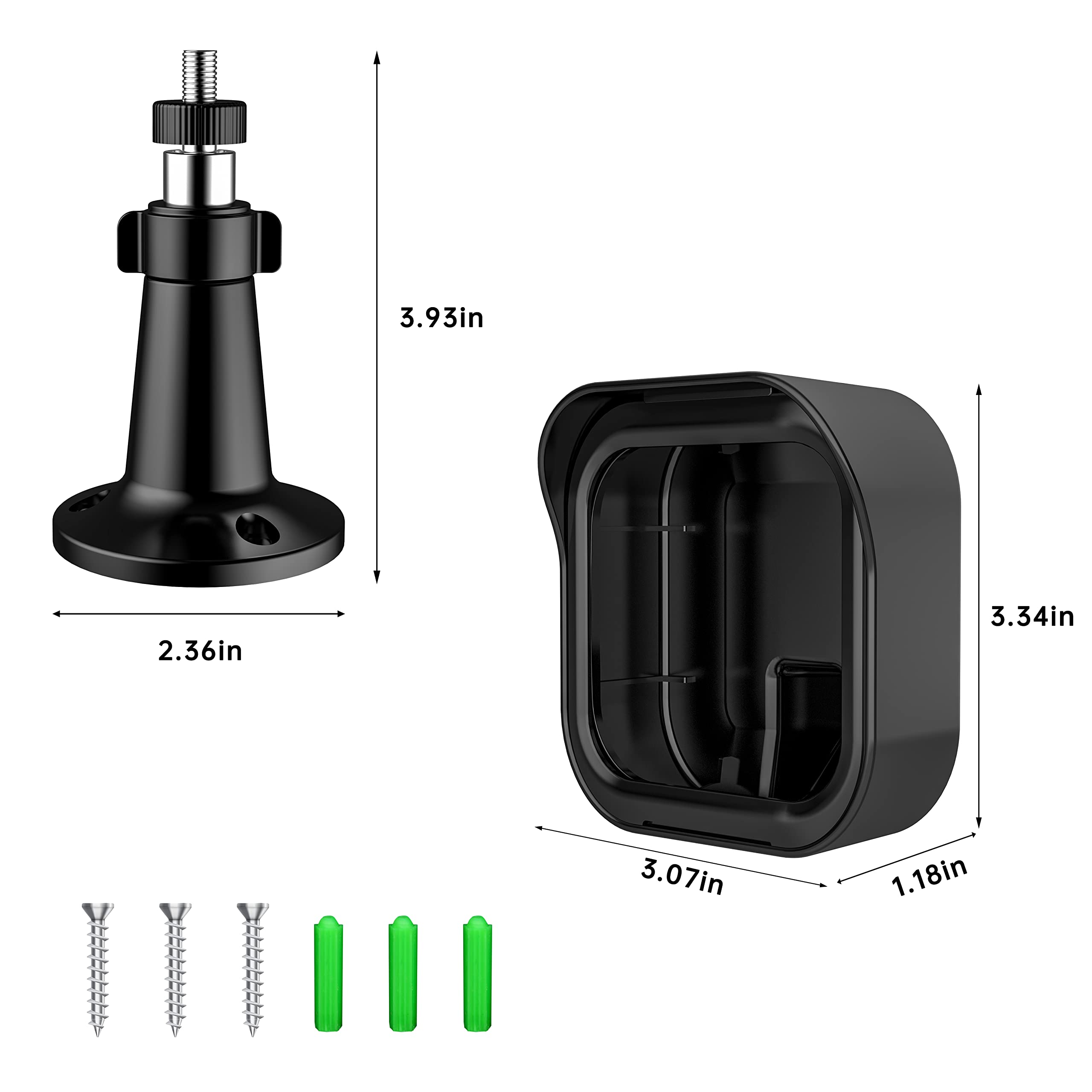 Augstci Blink Outdoor Camera Wall Mount, 2 Pack Weatherproof Protective Housing and 360 Degree Adjustable Mount for Blink Outdoor