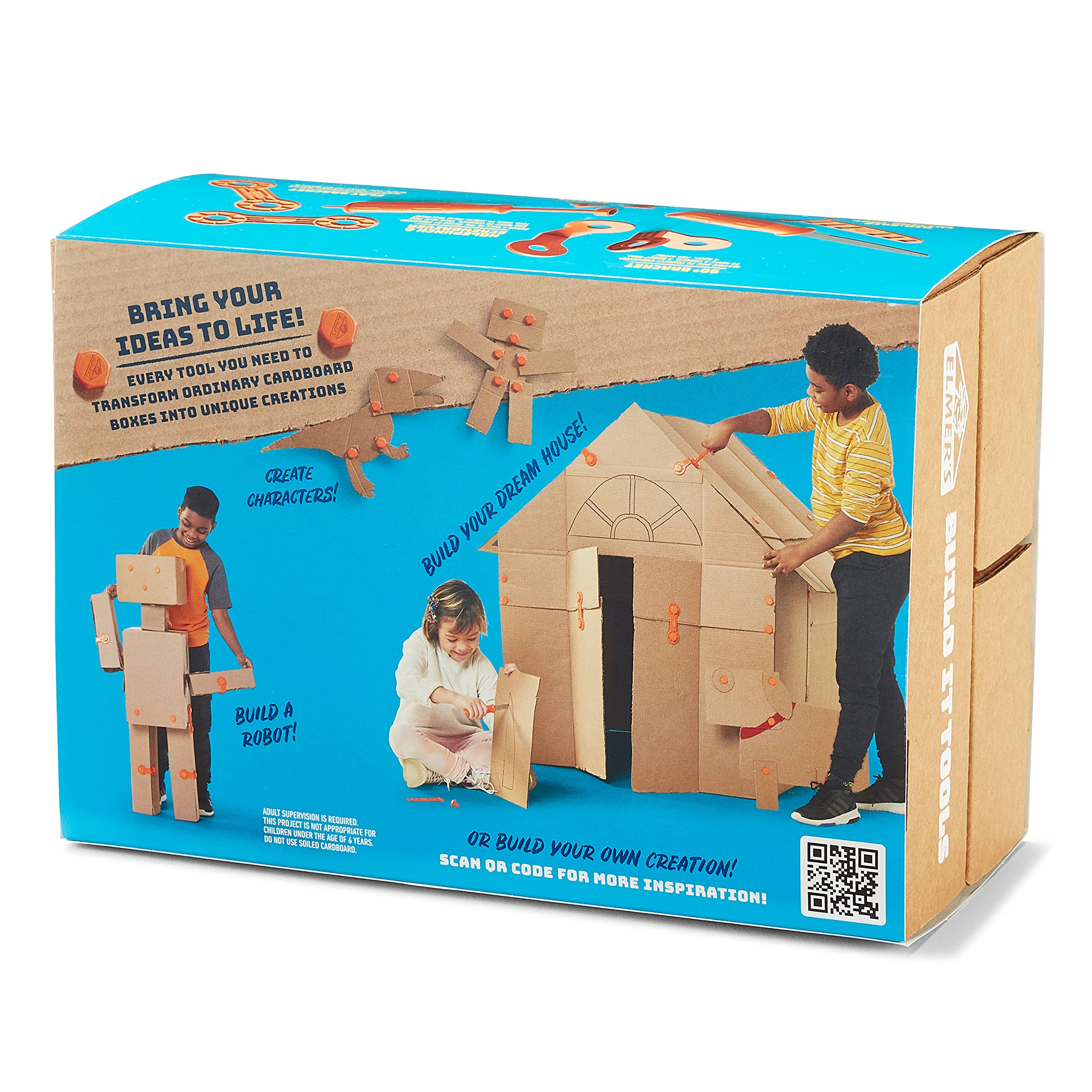 Elmer's Build It Tools Kids Crafts, Assorted 60 Count
