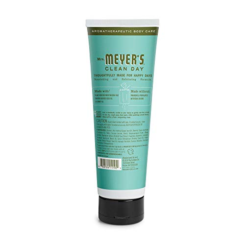 MRS. MEYER'S CLEAN DAY Exfoliating Body Scrub, Sugar Scrub that Leaves Skin Feeling Hydrated & Fresh, Made with Essential Oils, Basil, 8 oz