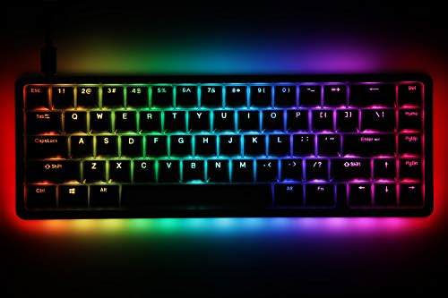 DROP ALT High-Profile Mechanical Keyboard — 65% (67 Key) Gaming Keyboard, Hot-Swap Switches, Programmable Macros, Backlit RGB LED, USB-C, Doubleshot PBT, Aluminum Frame (Kaihua Speed Silver, Black)