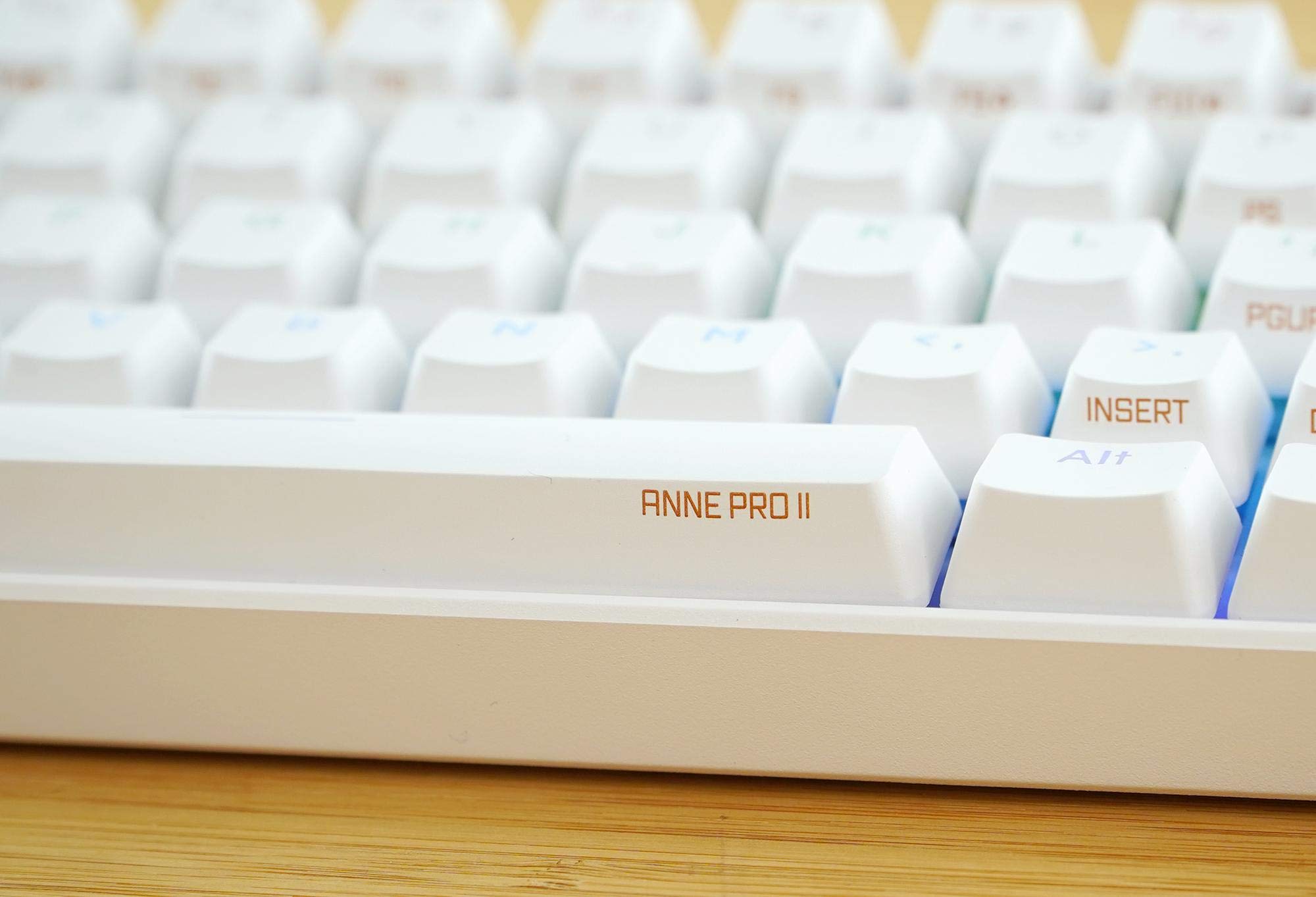 Obinslab Anne 2 Pro Mechanical Gaming Keyboard 60% True RGB Backlit - Wired/Wireless Bluetooth 4.0 PBT Type-c Up to 8 Hours Extended Battery Life, Full Keys Programmable (Gateron Red, White)