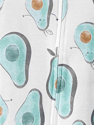 Simple Joys by Carter's Baby Boys' Snug-Fit Footed Cotton Pajamas, Pack of 3, Avocados/Tie Dye, 12 Months