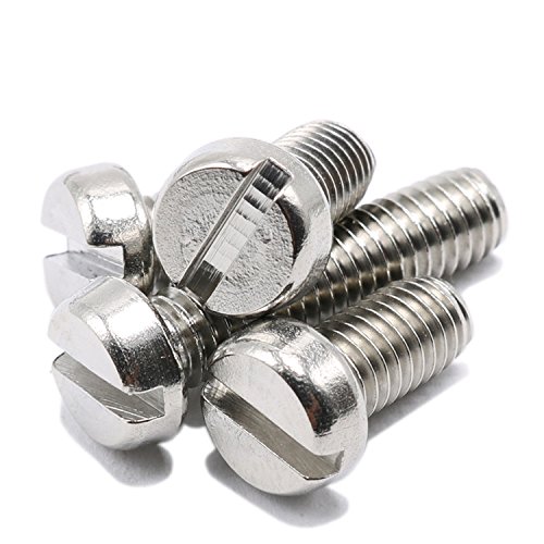 M3x5mm Slotted Cheese Head Machine Screws,Stainless Steel,Pack 100