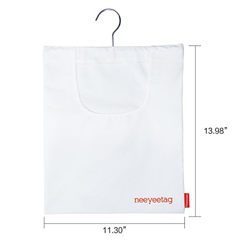 Neeyeetag Clothespins Large Size 3.74 Inch 40 Pack and Medium Size 2.3 Inch 40 Pack, Natural Bamboo Heavy Duty, with a Hanging Canvas Bag