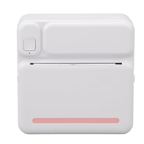 ATONLY Pocket Portable Inkless Mini Thermal Printer for Kids DIY Study Notes Pictures Receipts (Pink)