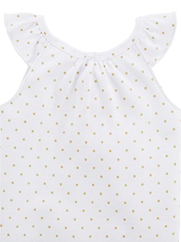 Simple Joys by Carter's Baby Girls' Sleeveless Bodysuit, Pack of 6, Multicolor/Dots/Hearts, 0-3 Months