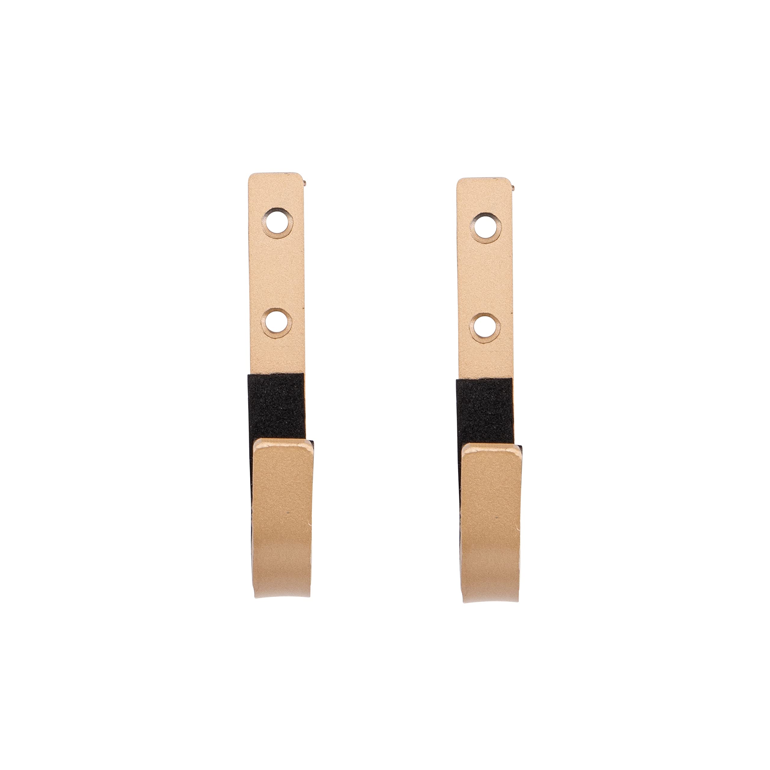 Allen Company Stronghold Steel Hooks, 2-Hooks Per Pack, Brass/Gold