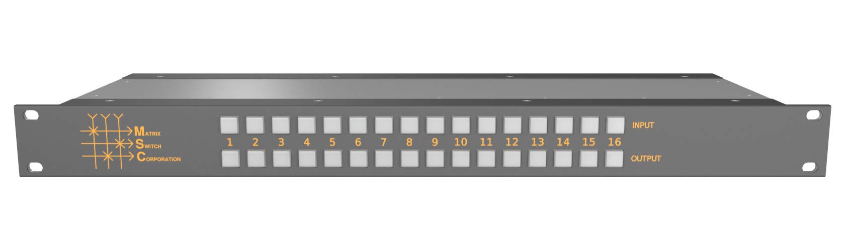 MSC-XD0816L Matrix Switch 8 Input 16 Output 3G-SDI Video Router with Button Panel