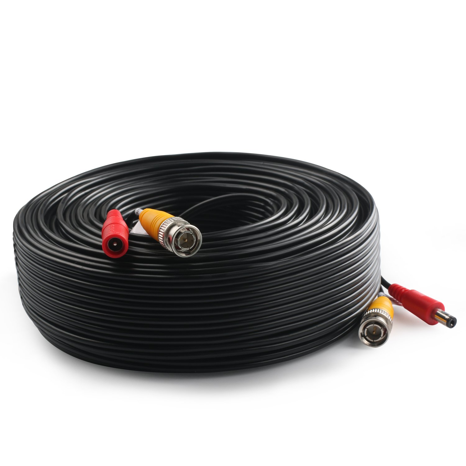Postta BNC Video Power Cable (4 Pack 100 Feet) Video Security Camera Cable Wire with Eight Connectors for CCTV DVR Surveillance System