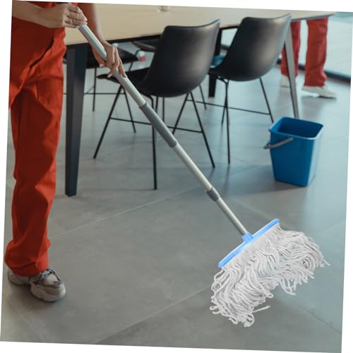 Beavorty Replaceable Mop Head Mop Heads Wet Mop Looped End Rope Mop Head Commercial Mop Heads Industrial Mop Heads Mop Floor Cleaner Pad Mop Refill Replacement Mop Pads Cotton