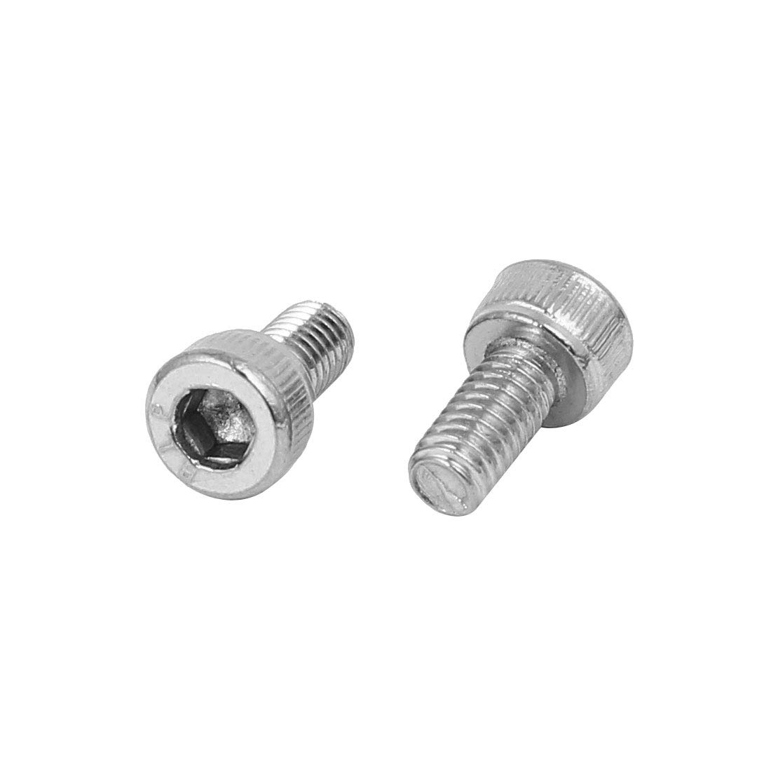 uxcell M4x8mm Thread 304 Stainless Steel Hex Socket Head Cap Screw Bolt DIN912 120pcs