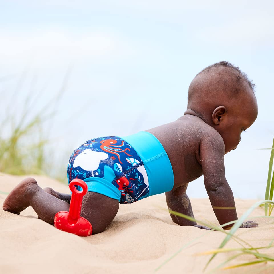 Splash About Happy Nappy Reusable Swim Diaper, Under The Sea, 2-3 Years