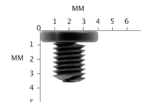 Small M.2 Portable SSD Replacement Fastening Screws Pack of 12 M2x3mm Black