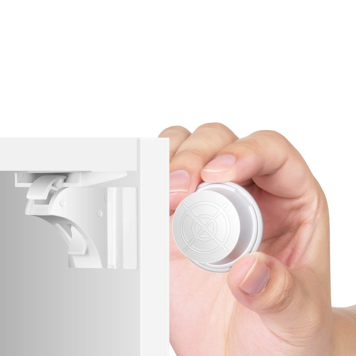 Magnetic Child Safety Cabinet Locks - 12 Lock + 3 Key for Baby Proofing Cabinets, Drawers and Locking Cupboard, Easy Install for Toddler and Childproof with Adhesive Latch, No Tools or Drillā¦
