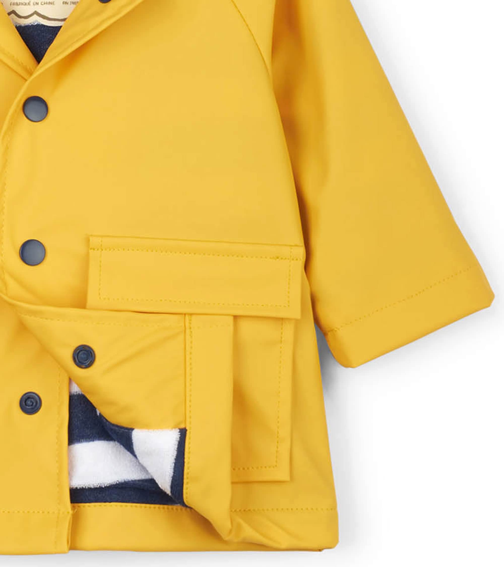 Hatley Baby Boys Printed Raincoats, Yellow, 9-12 Months